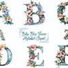 Baby Boy Alphabet Clipart PNG Set - Pastel Blue Polka Dot Letters A-Z ...