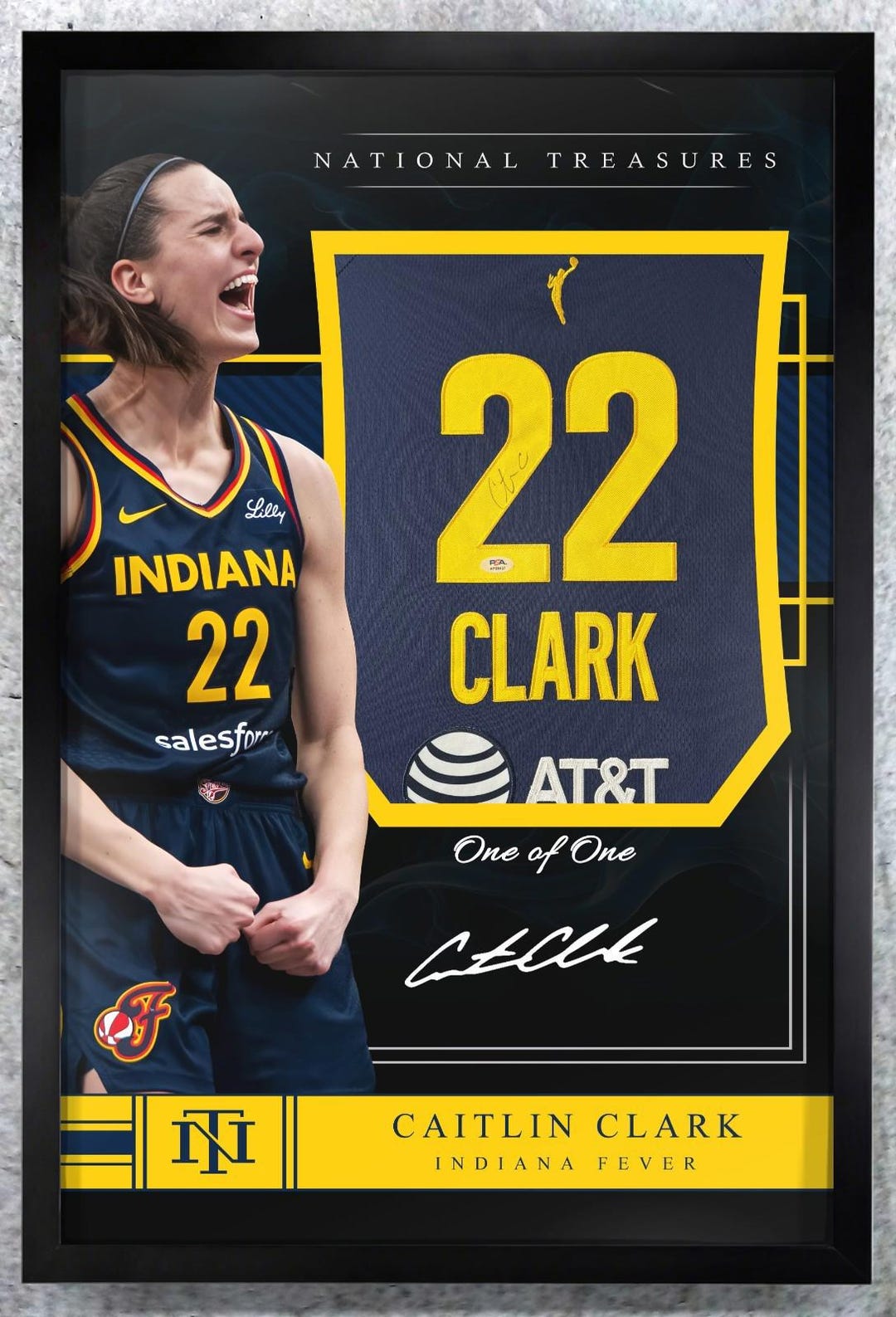 Caitlin Clark Signed Nike Jersey Framed W/ PSA COA Indiana Fever Navy ...