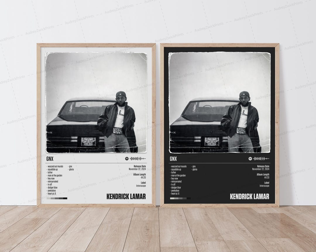 Kendrick Lamar Poster | GNX Poster | Music Poster | Album Cover Poster ...