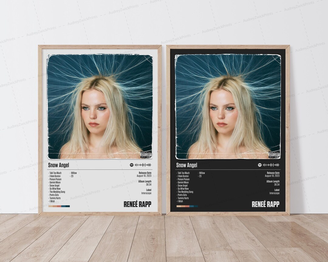 Reneé Rapp Poster | Snow Angel Poster | Music Poster | Album Cover ...