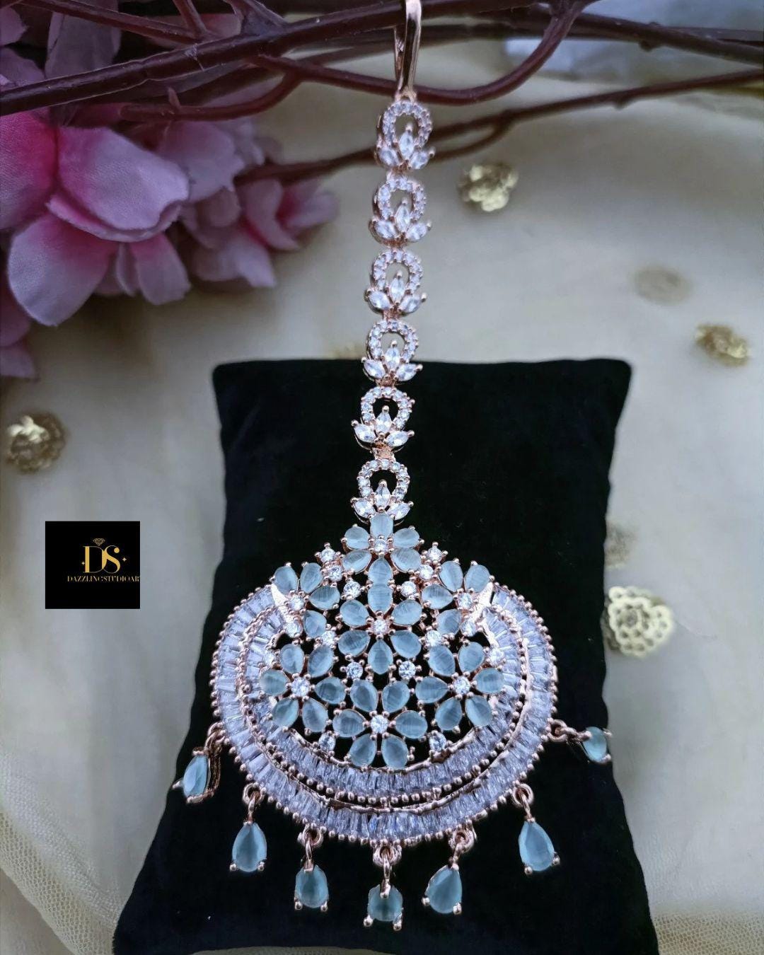 CZ American Diamond Maang Tikka | Bridal Tikka for Women | Indian ...