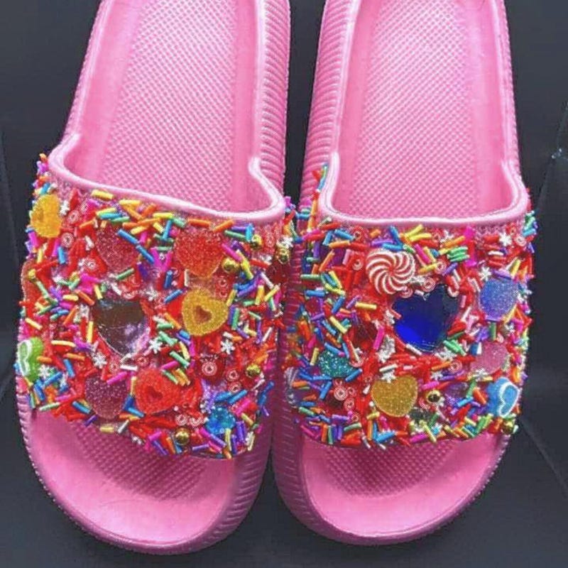 Pink Candy Sandals - Etsy