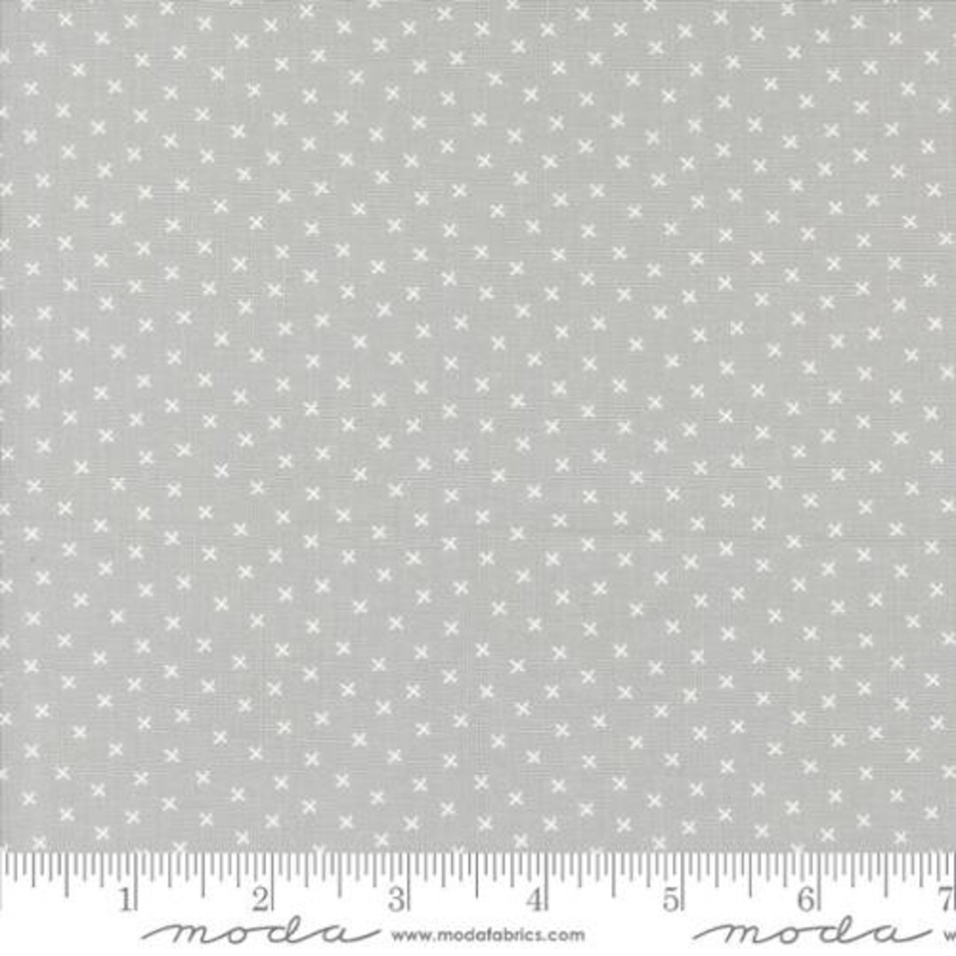 CORIANDER COLORS by Corey Yoder for Moda Fabrics, White Xs on Grey ...