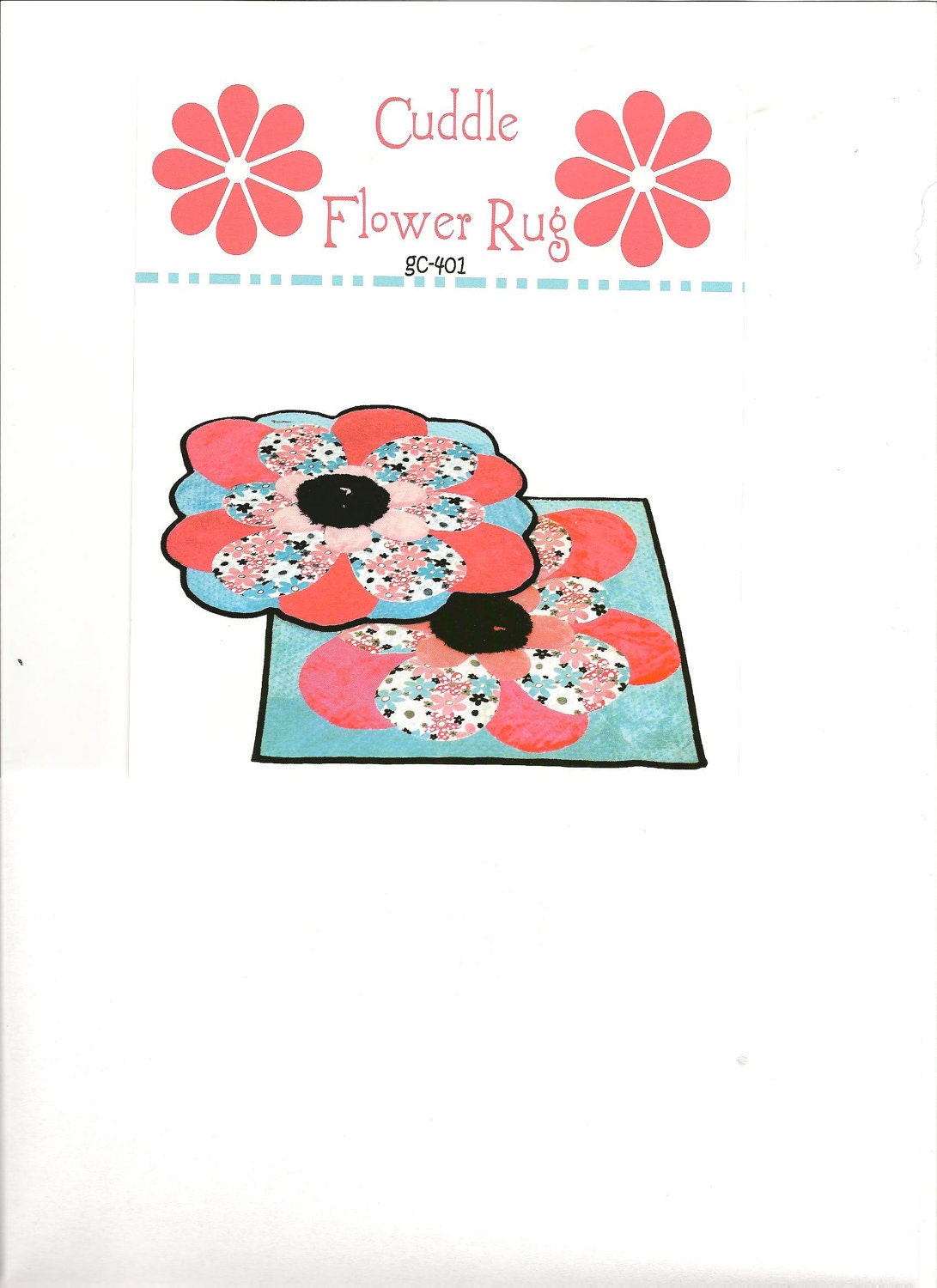 Cuddle Flower Rug Pattern by Gayle Camargo - Etsy