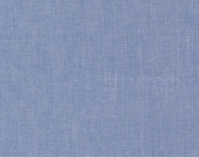 CHAMBRAY - Medium Blue by Moda Fabrics | Cut to Size, Quilting ...