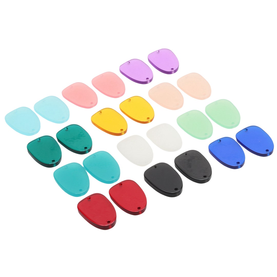 Abstract Earring Parts,acrylic Laser Cut Charm,dangle Semicircle ...