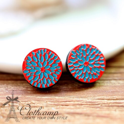 20% off NEW Unique 3D Embossed Face Lips 16mm Round Handmade - Etsy