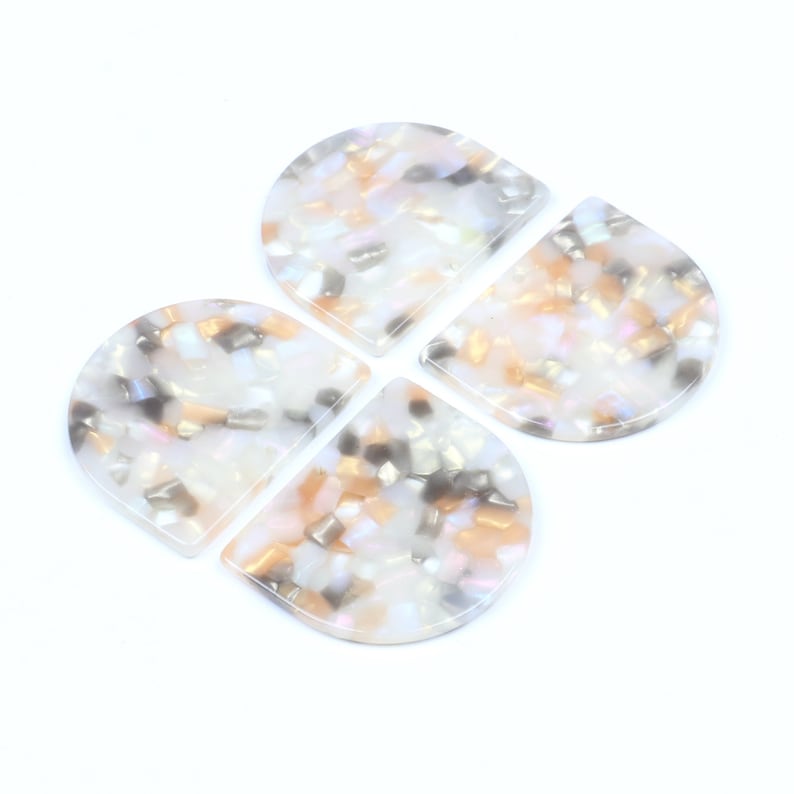 Tortoise Shell Earring Charmsacetate Acrylic Beads - Etsy