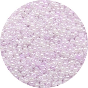 2mm Seed Beads Cream Color Glass Beads Shiny Pale Glass Seed Beads 12/0 ...