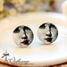 20% off NEW Unique 3D Embossed Face Lips 16mm Round Handmade Wood Cut ...