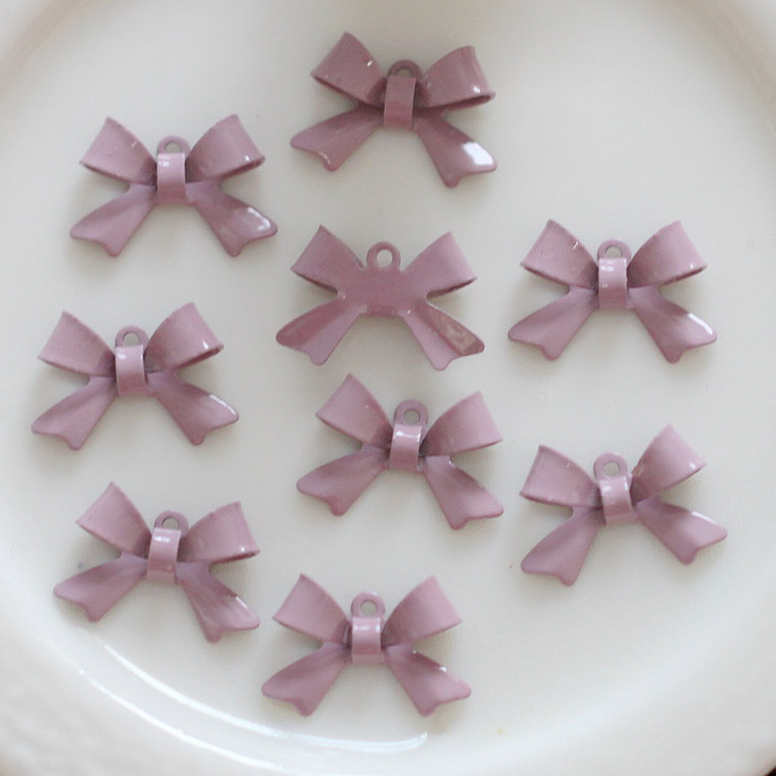 20% Off 10pcs NEW Colored Enameled Colorful Bow Charm Pendant | Etsy