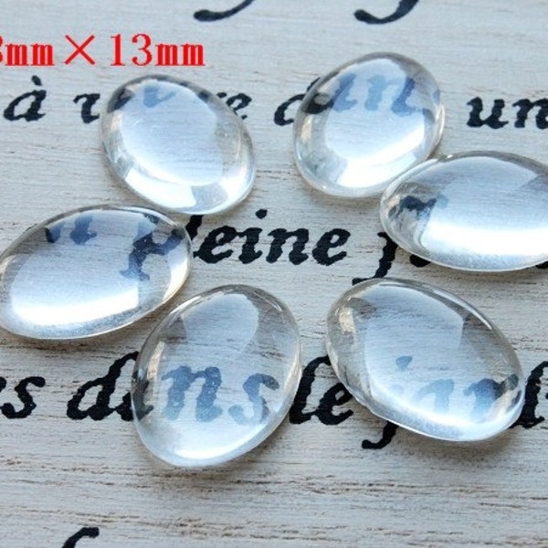 Clear Glass Cabochon - Etsy