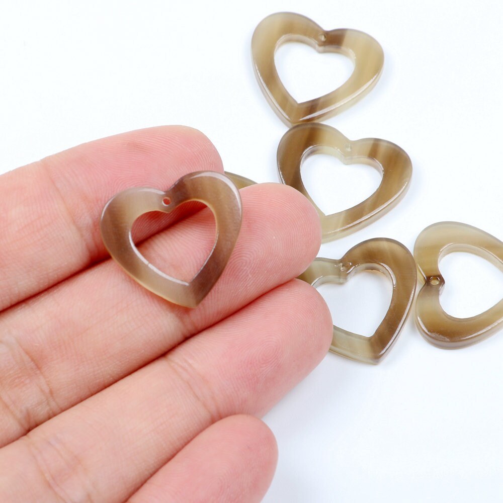 Tortoise Shell Acetate Earring Charm Tortoiseshell Hoop | Etsy