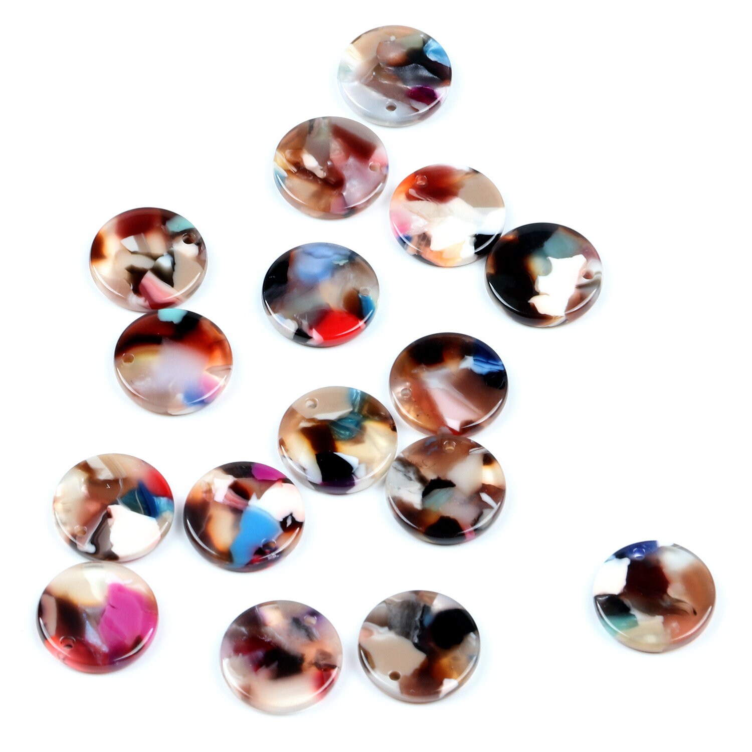 Tortoise Shell Earring PendantAcetate Acrylic CharmsCoin | Etsy