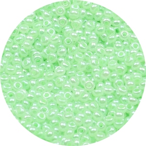 2mm Seed Beads Cream Color Glass Beads Shiny Pale Glass Seed Beads 12/0 ...