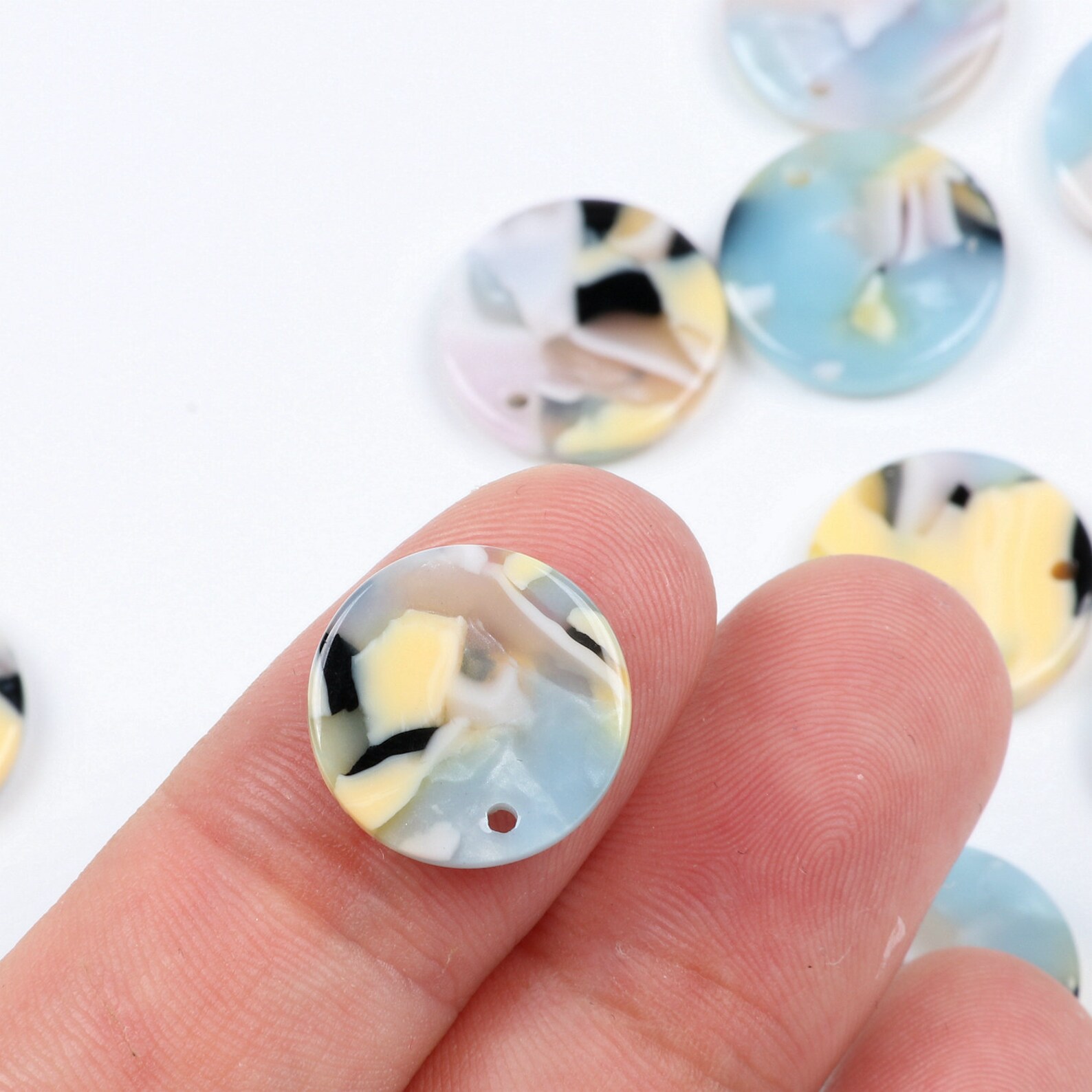 Tortoise Shell Earring Charmsacetate Acrylic Charmscoin - Etsy