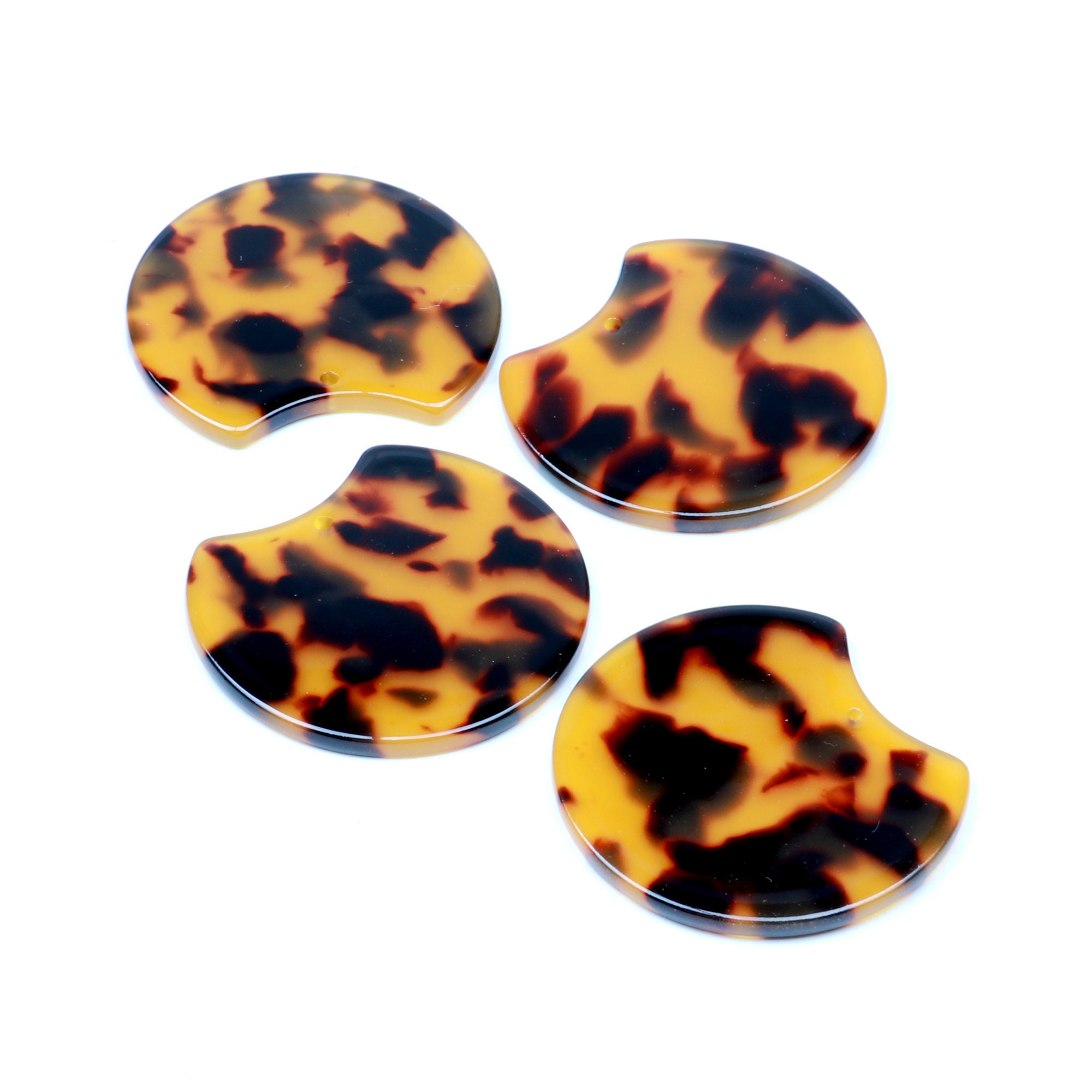 Tortoise Shell Earring CharmsAcetate Acrylic BeadsSpecial | Etsy
