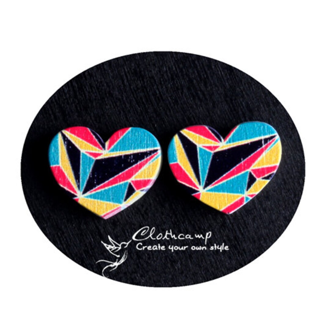 50% Off-trigonometry Heart Handmade Photo Wood Cut Cabochon (wah-30 ...