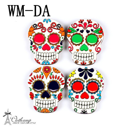 20% off 4PCS Unique Design Handmade Skull Wooden Charms / | Etsy