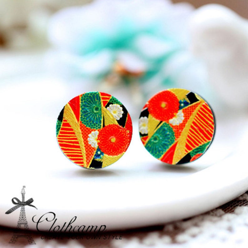 20% off NEW Unique 3D Embossed Flower 16mm Round Handmade | Etsy