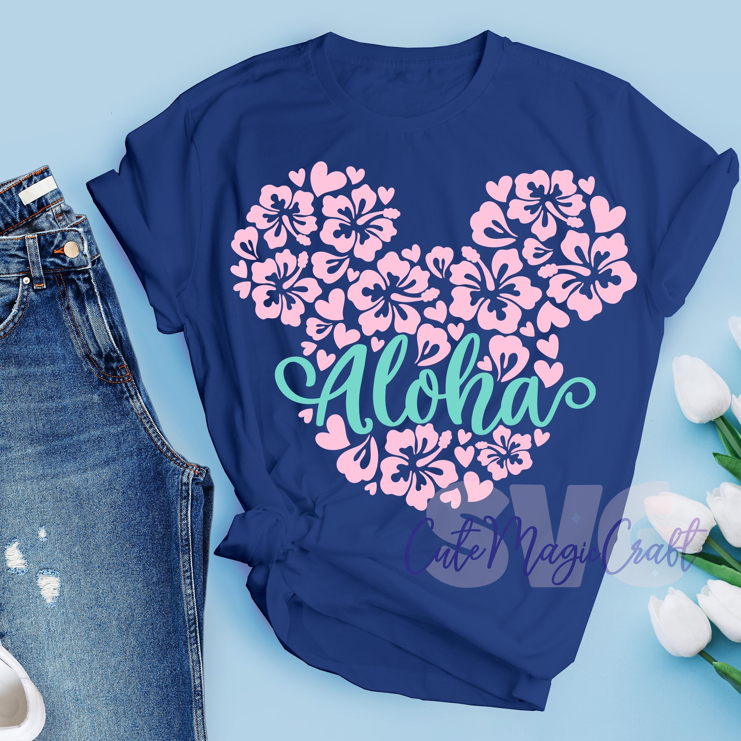 Aloha Quote SVG for DIY! | Mickey Mouse Head SVG | Vacation Trip Decor ...
