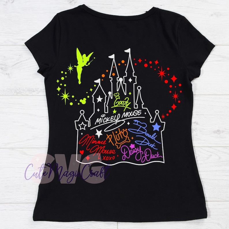 Cartoon Character Signatures SVG for DIY Crafts! Magical Castle SVG ...