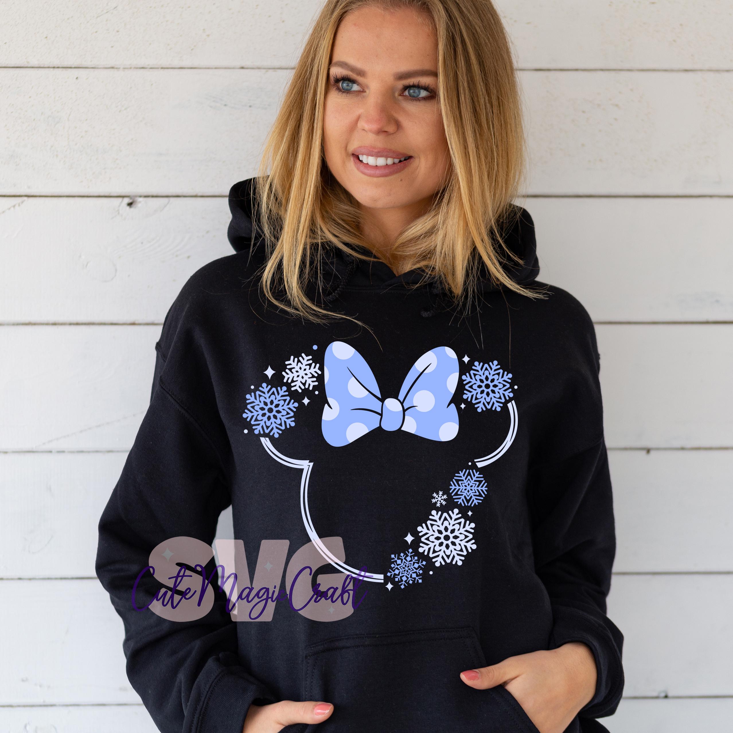 Minnie Mouse Head Snowflakes SVG for DIY Crafts! Christmas Holiday ...