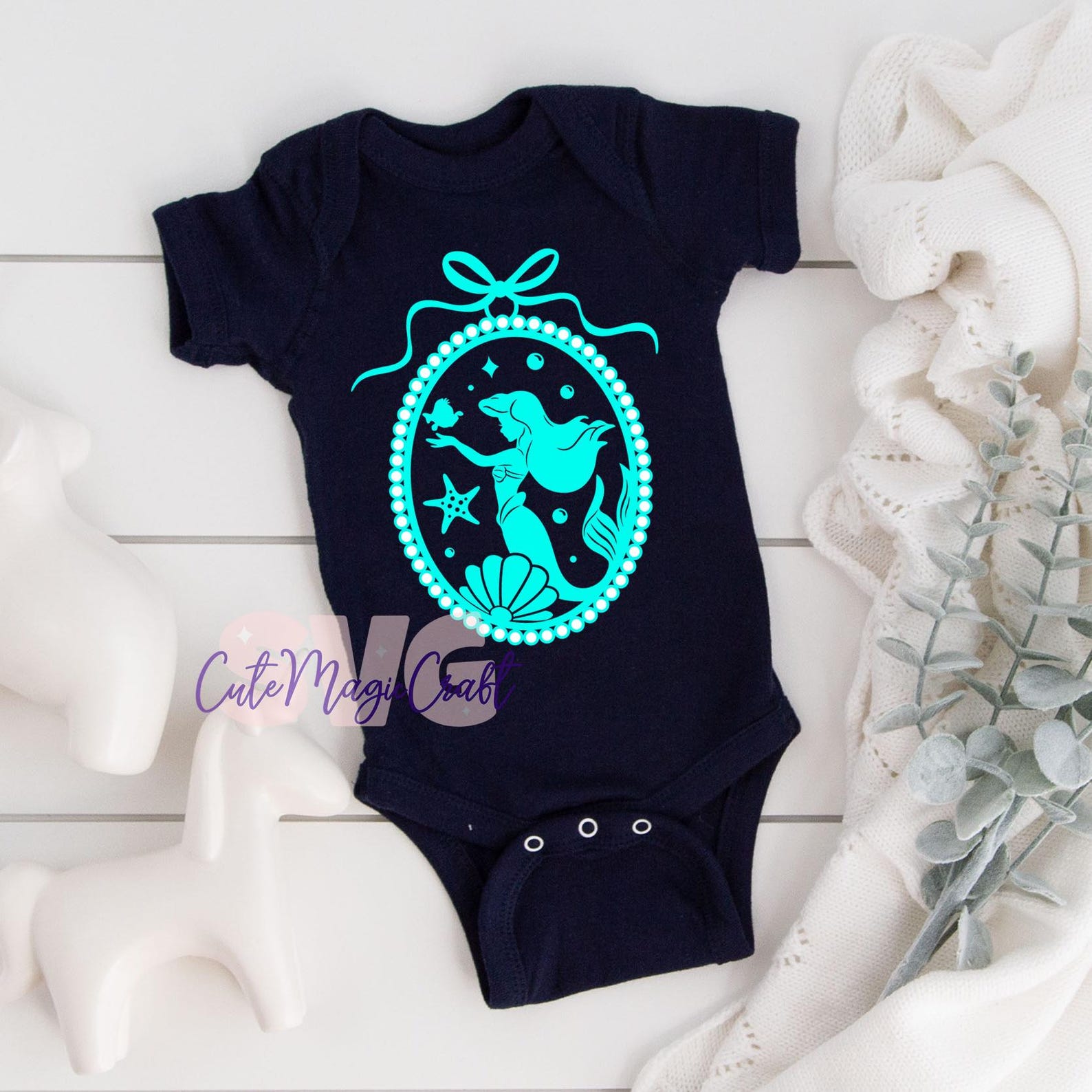 Princess Ariel Retro Frame SVG for DIY Projects! | Coquette Bow Elegant ...