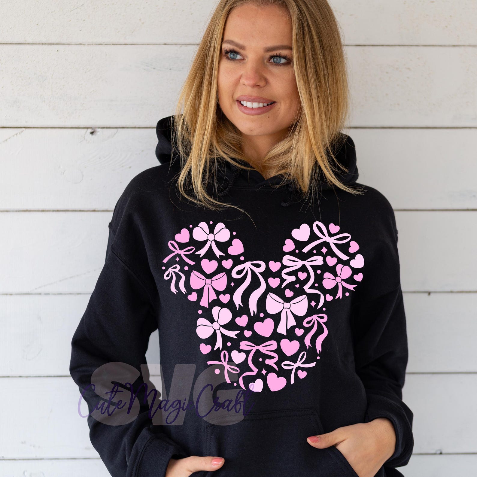 Coquette Bows Mickey Mouse Head SVG for DIY Crafts! Valentine's Day ...
