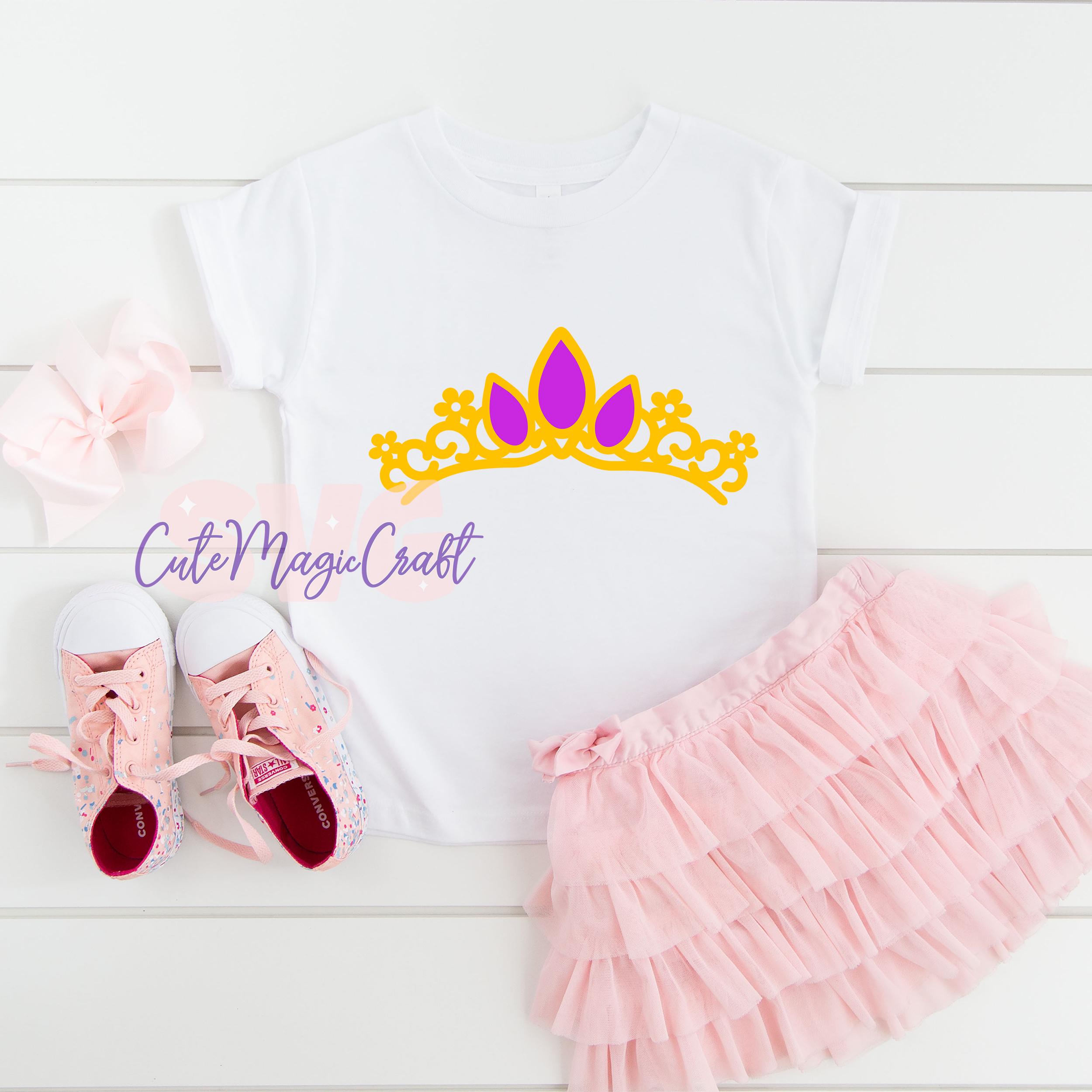 Princess Crowns SVG for DIY Crafts! Tiaras, Symbols of 7 Princesses Cut ...