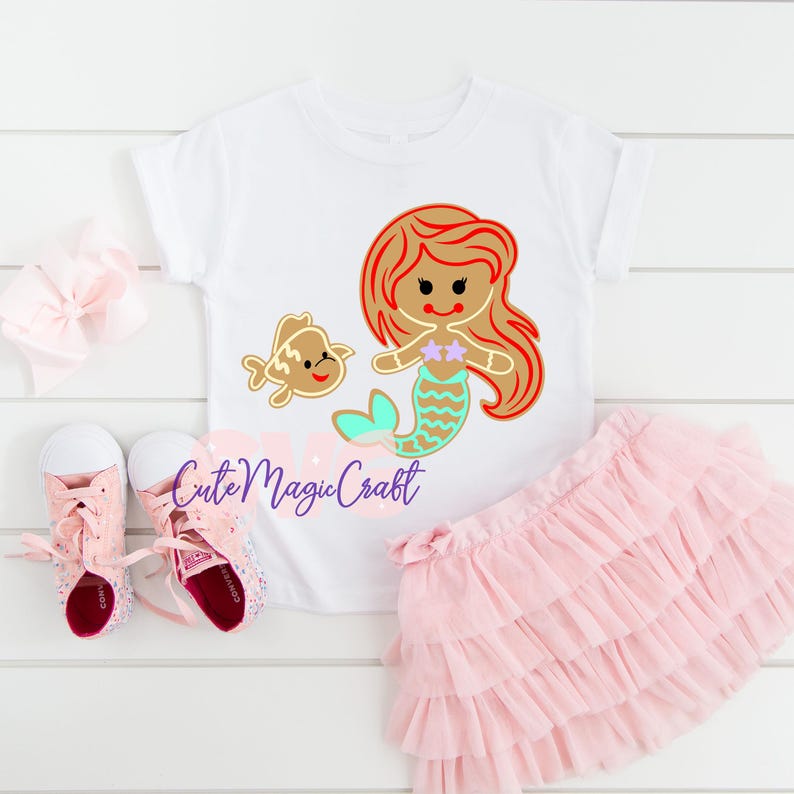 Princess Ariel Gingerbread SVG for DIY Crafts! Princesses' Special ...
