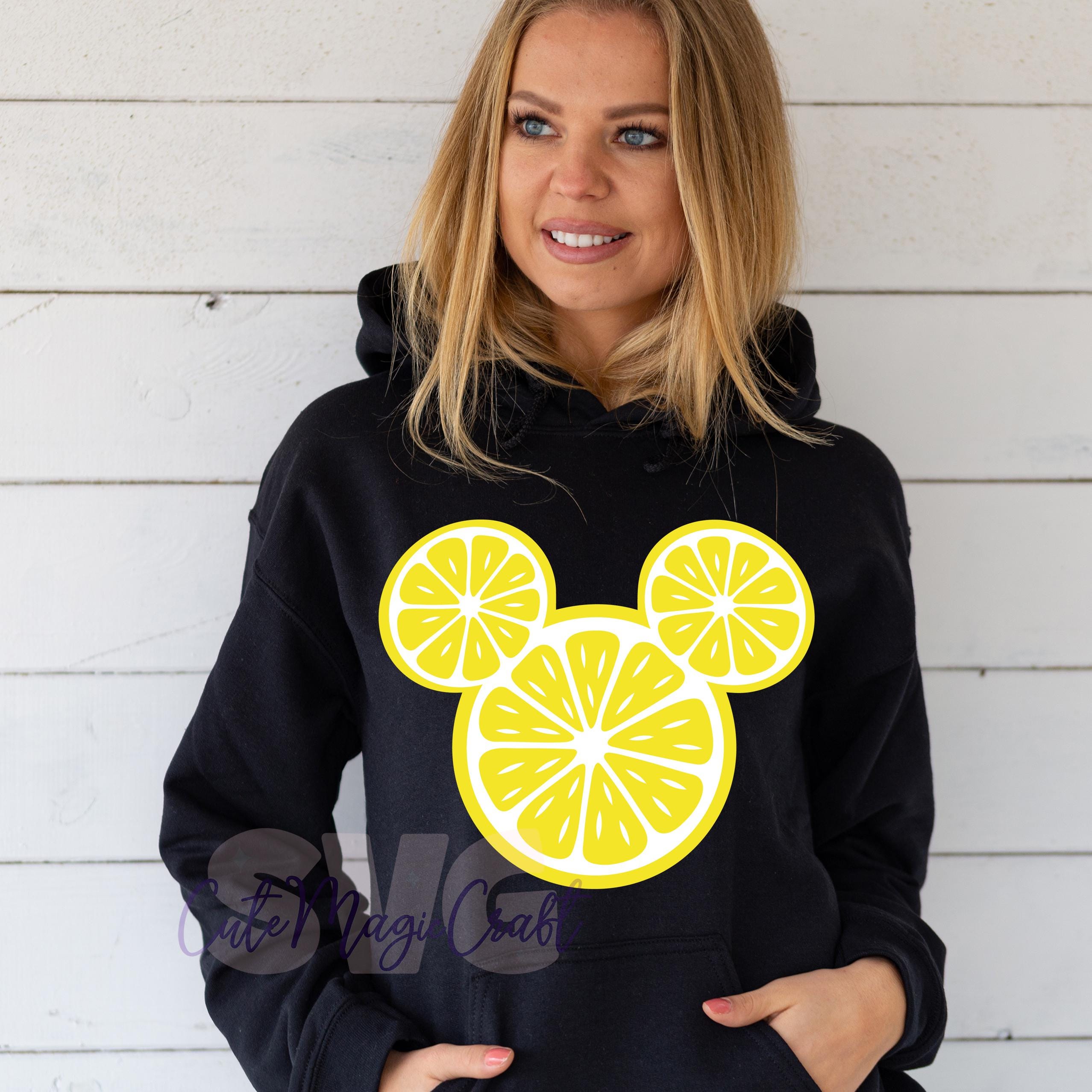 Lemon Mouse Head With Violets SVG for DIY! | Vacation Violet Lemonade ...