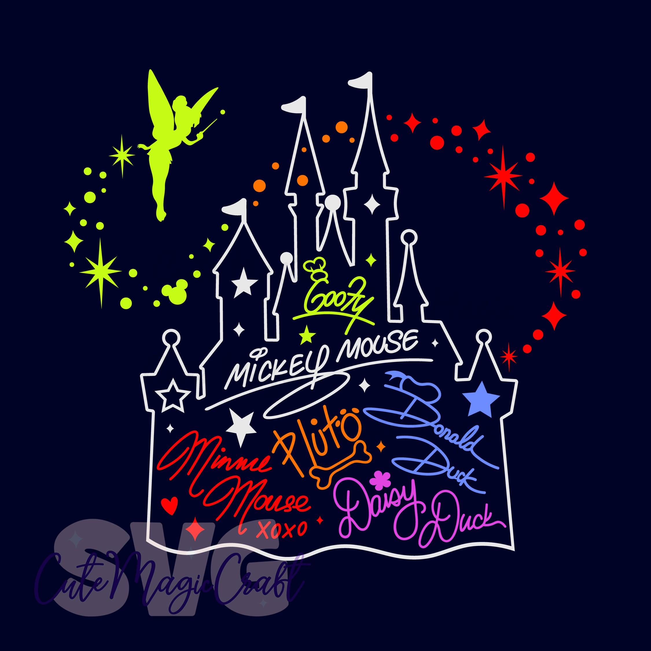 Cartoon Character Signatures SVG for DIY Crafts! Magical Castle SVG ...