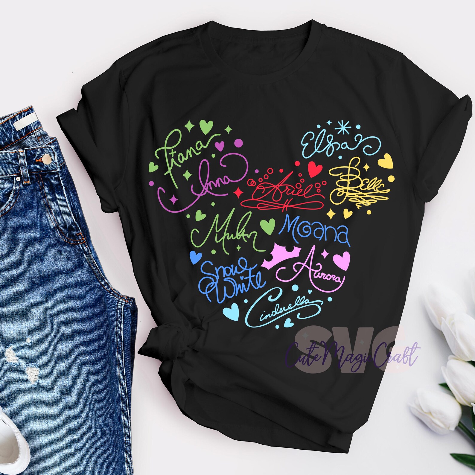 Princess Signatures SVG for DIY Crafts! | Mickey Mouse Head Svg ...