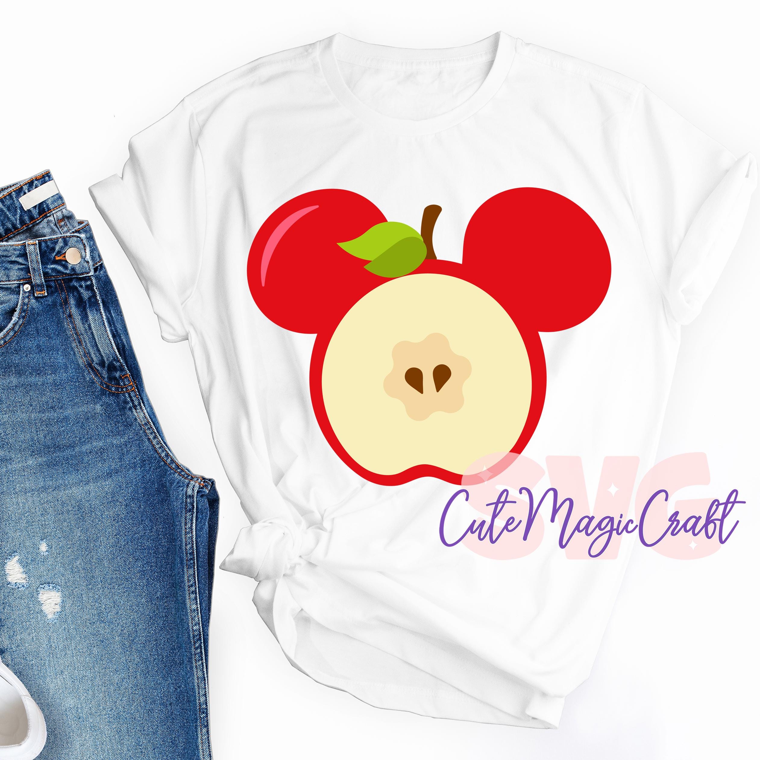 Mickey Minnie Apples SVG for DIY! | Mickey Mouse Head SVG! | Summer ...