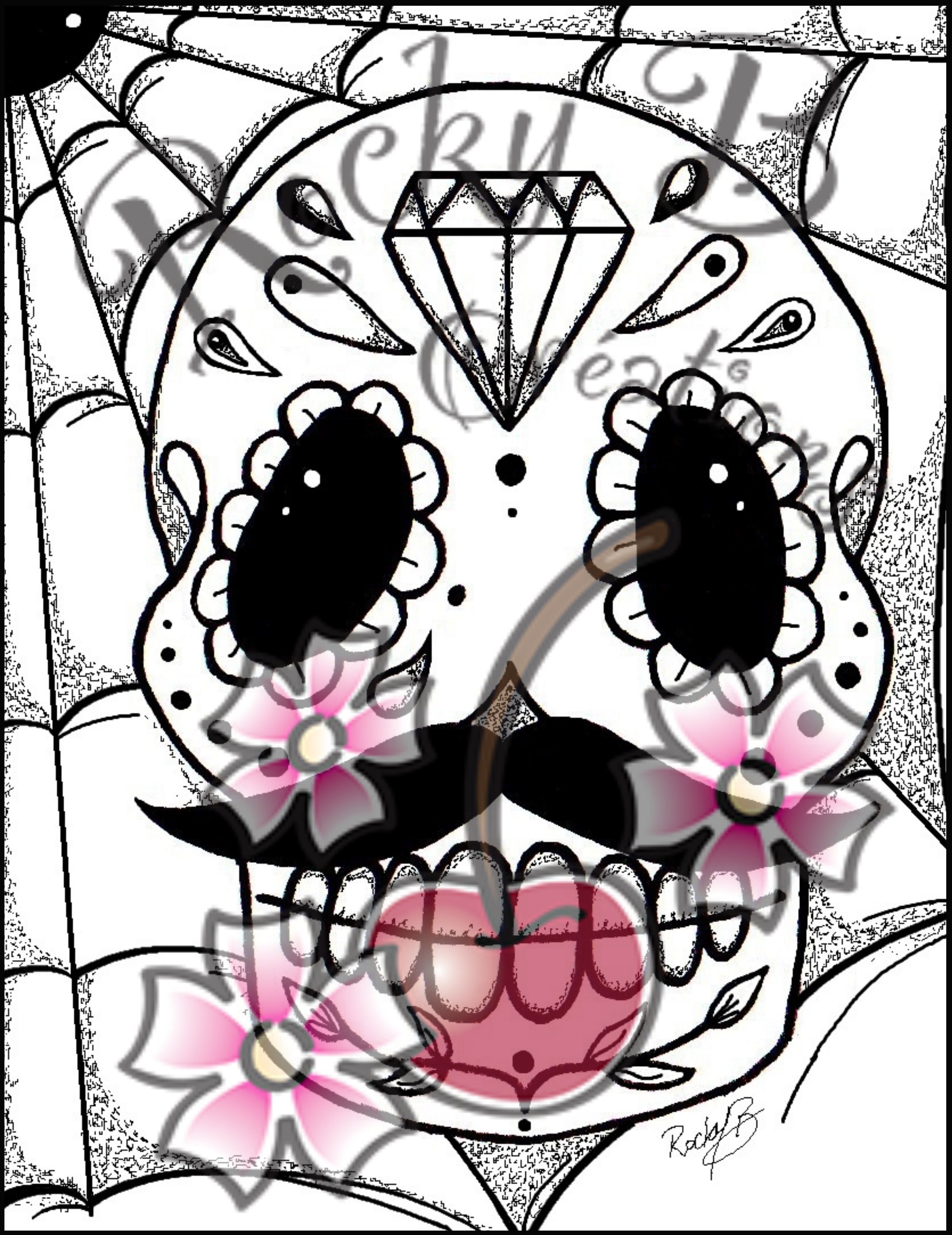 Skulls Zentangle Relaxing Coloring Pages Printed on - Etsy UK