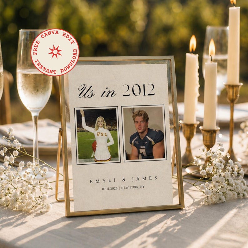 When We Were Age Table Numbers, Decorative Wedding Reception Childhood ...