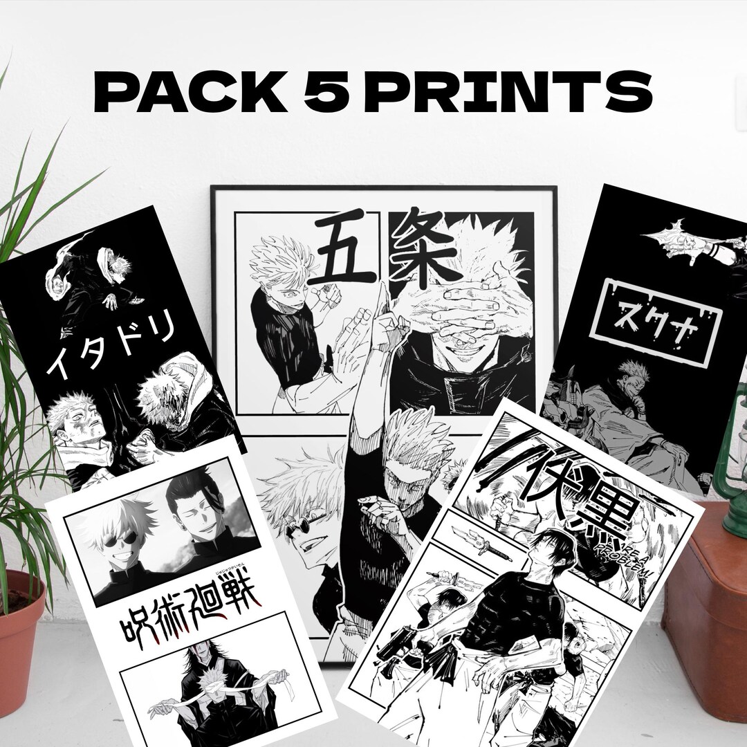 Jujutsu Kaisen Pack of 5, Jujutsu Gojo, Jujutsu Kaisen, Jujutsu Sukuna ...