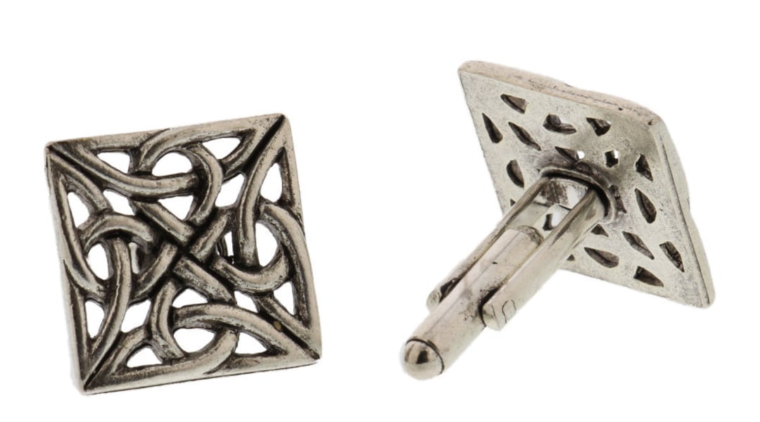 Silver Irish Celtic Knot Cuff Links - Etsy