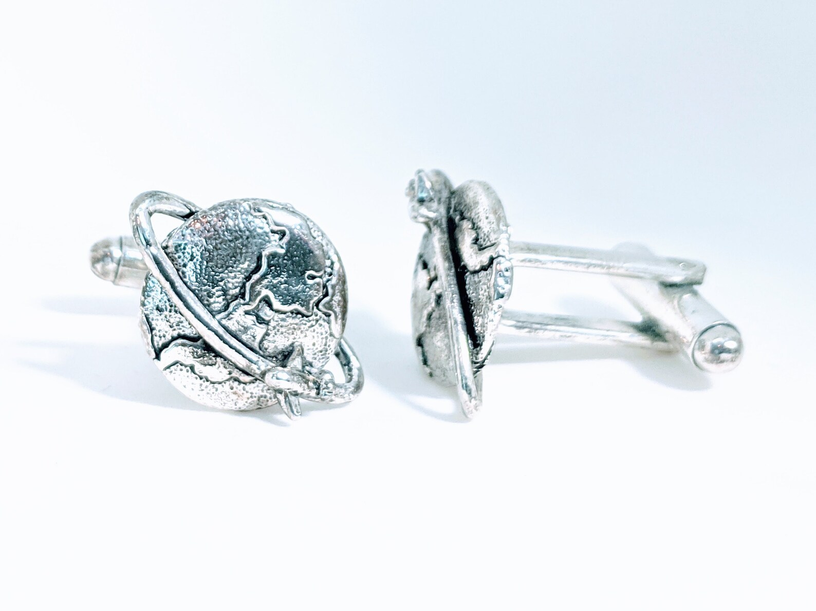 Globe Airplane Pilot Travel Cuff Links - Etsy