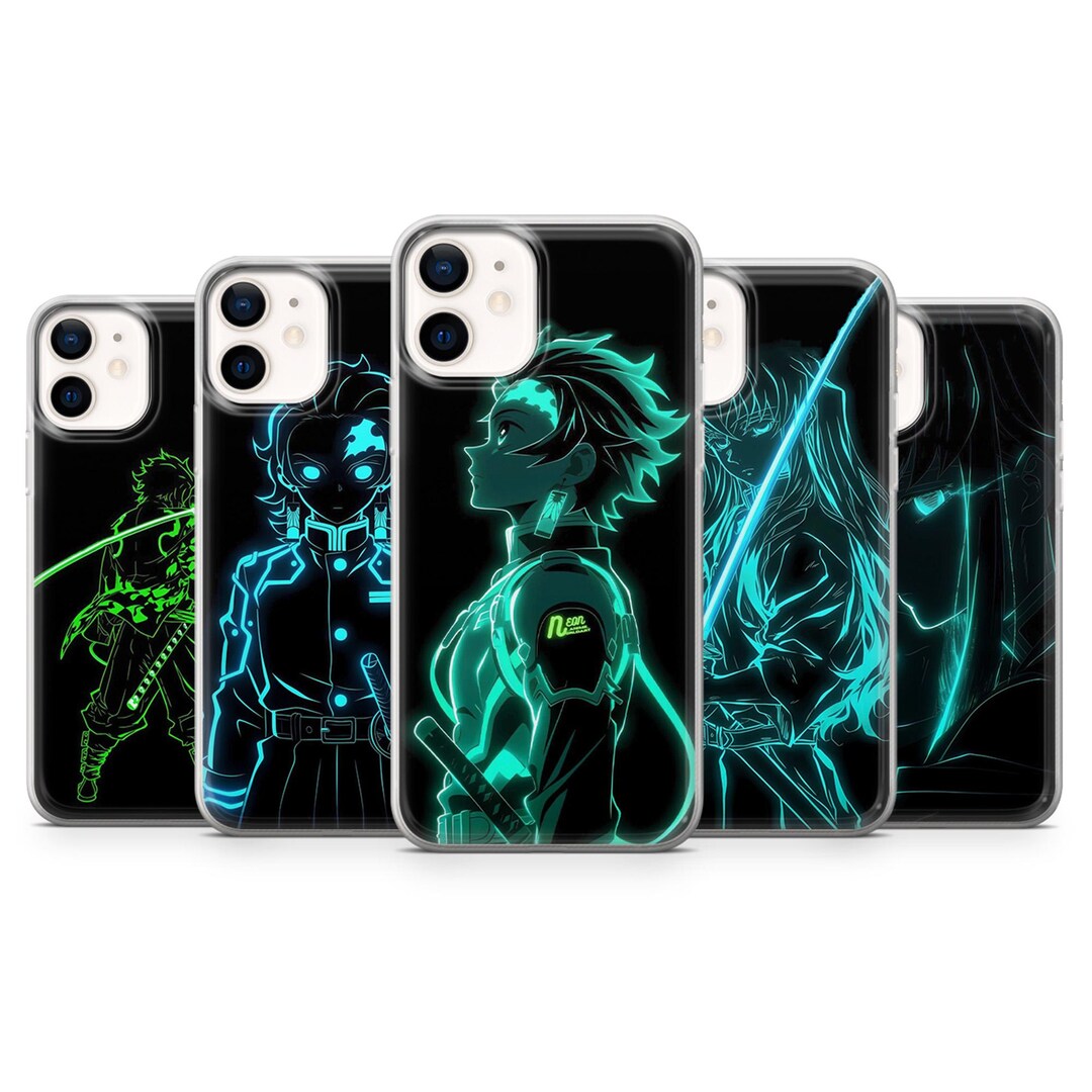 Demon Slayer Phone Case Tanjiro Muichiro Cover for iPhone 16E, Pro, 15 ...