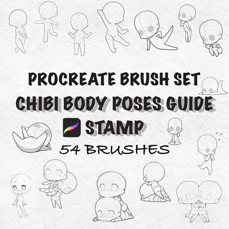 Chibi Pose Reference - Etsy