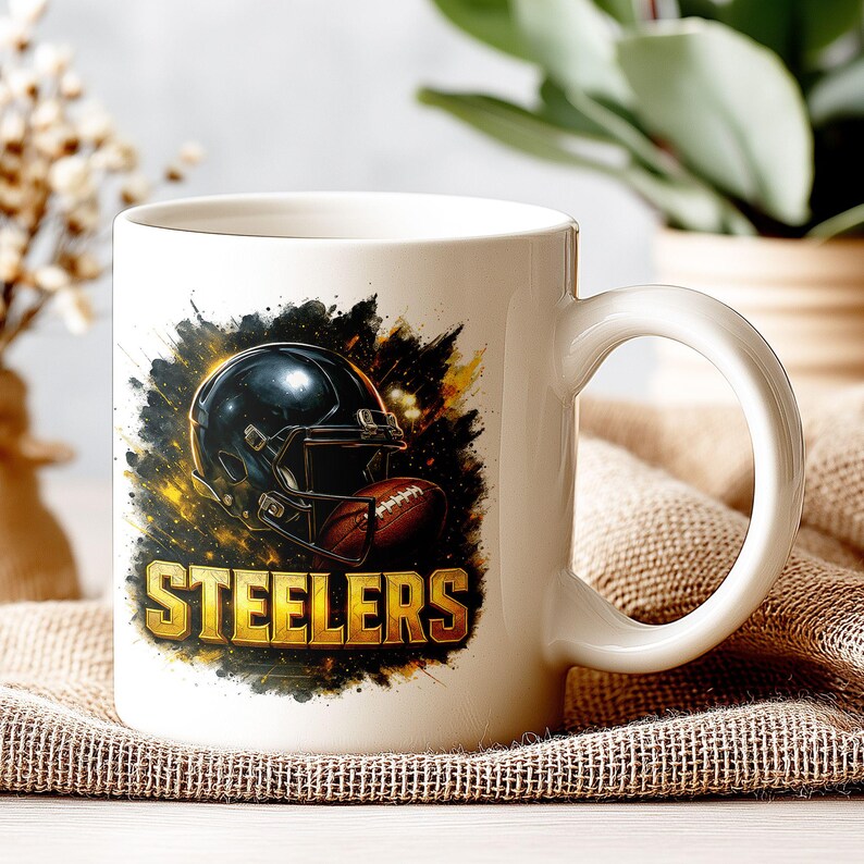 Steelers Football Sublimation PNG: for T-shirt, Tumbler, Poster Design ...