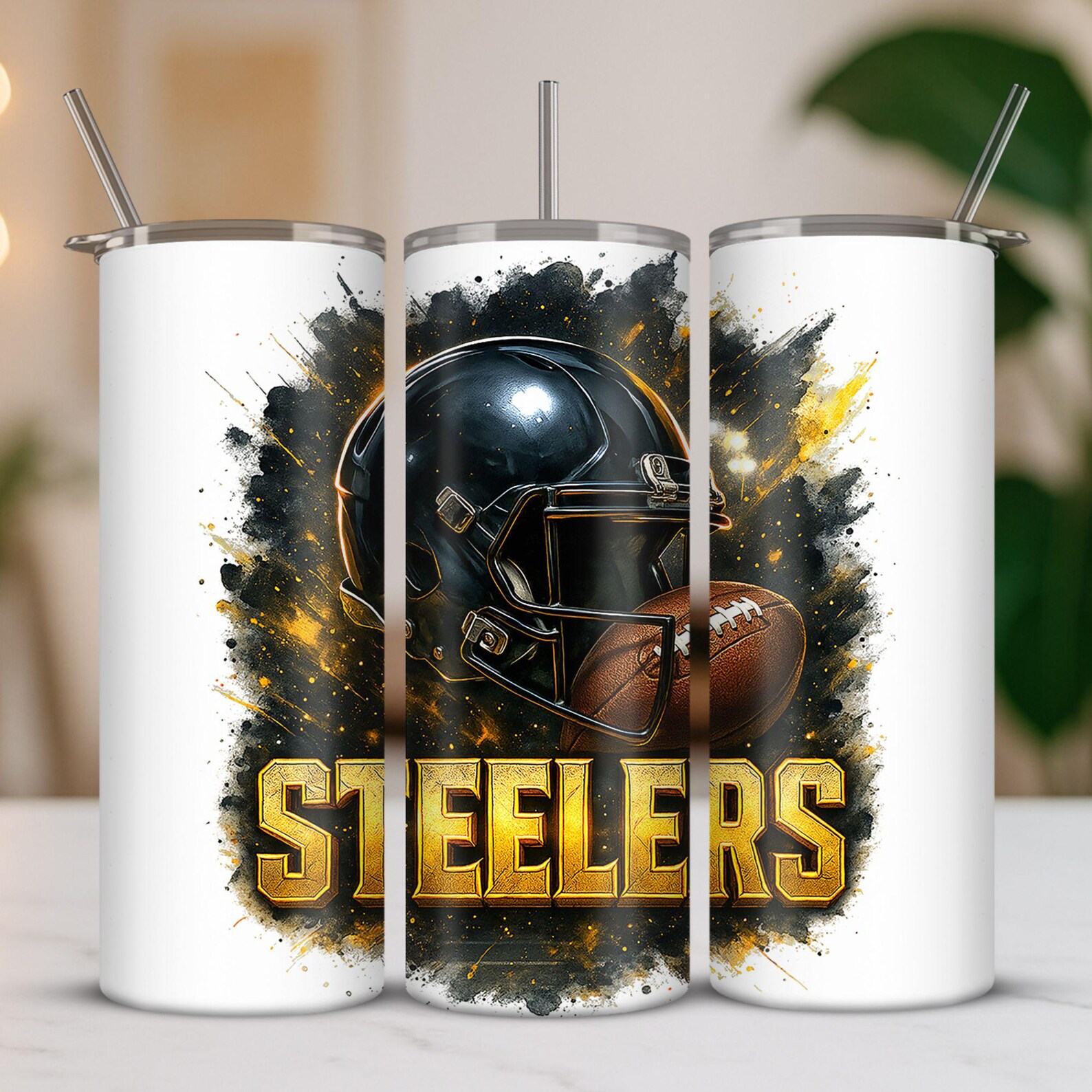 Steelers Football Sublimation PNG: for T-shirt, Tumbler, Poster Design ...