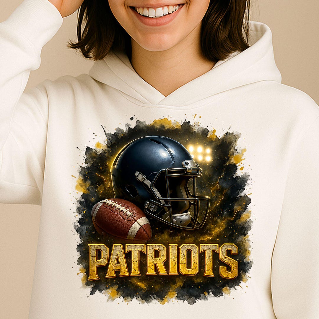 Patriots Football Sublimation PNG: for T-shirt, Tumbler, Poster Design ...