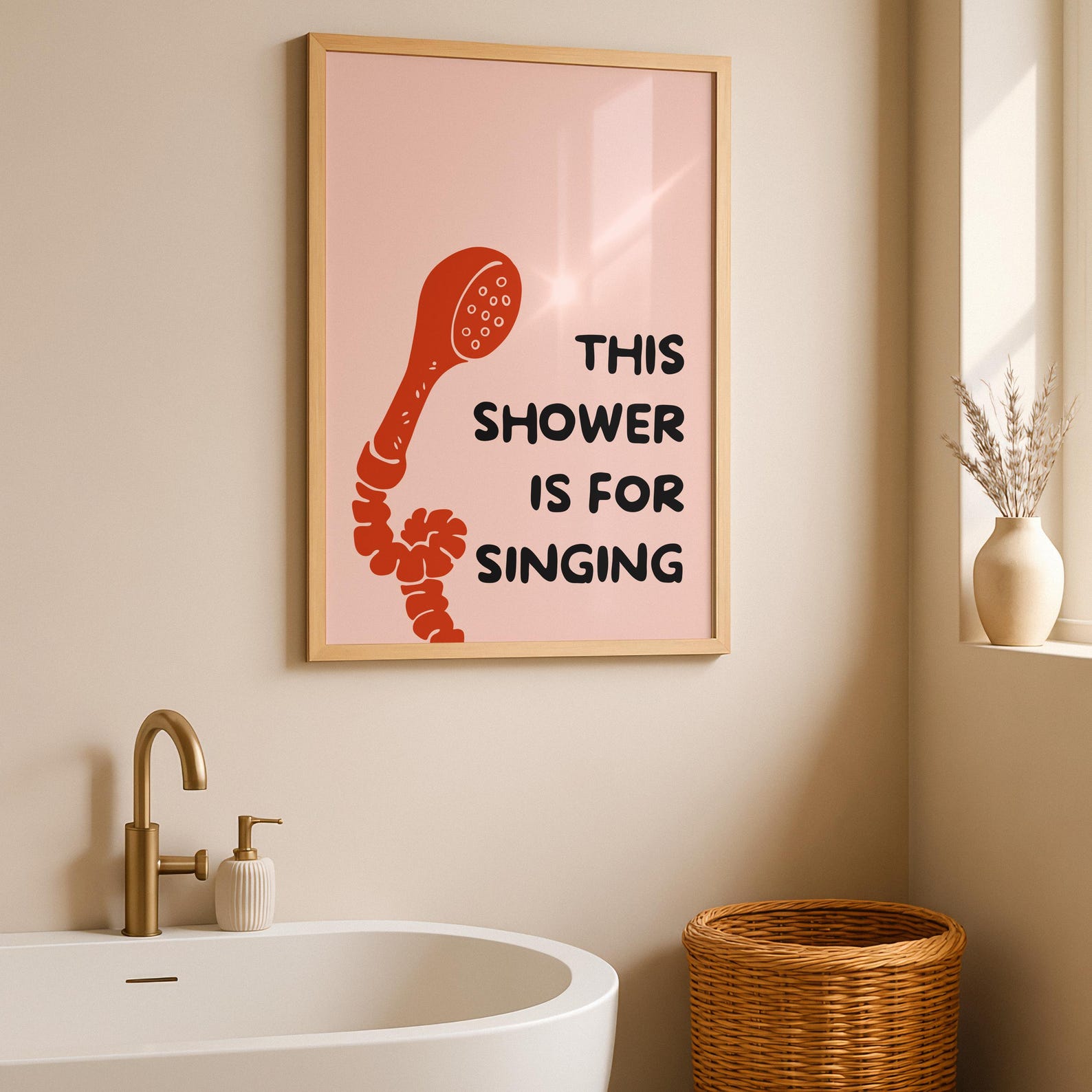Funny Bathroom Poster: Shower Singing Wall Art (digital Download) - Etsy