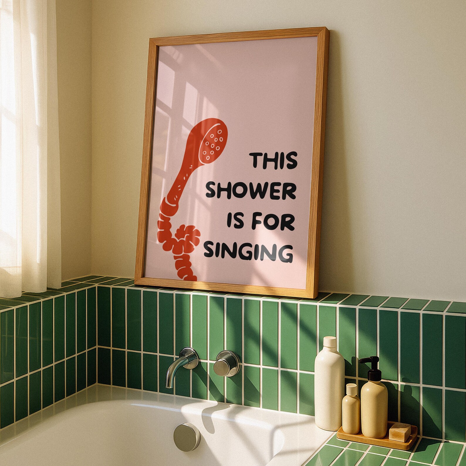 Funny Bathroom Poster: Shower Singing Wall Art (digital Download) - Etsy