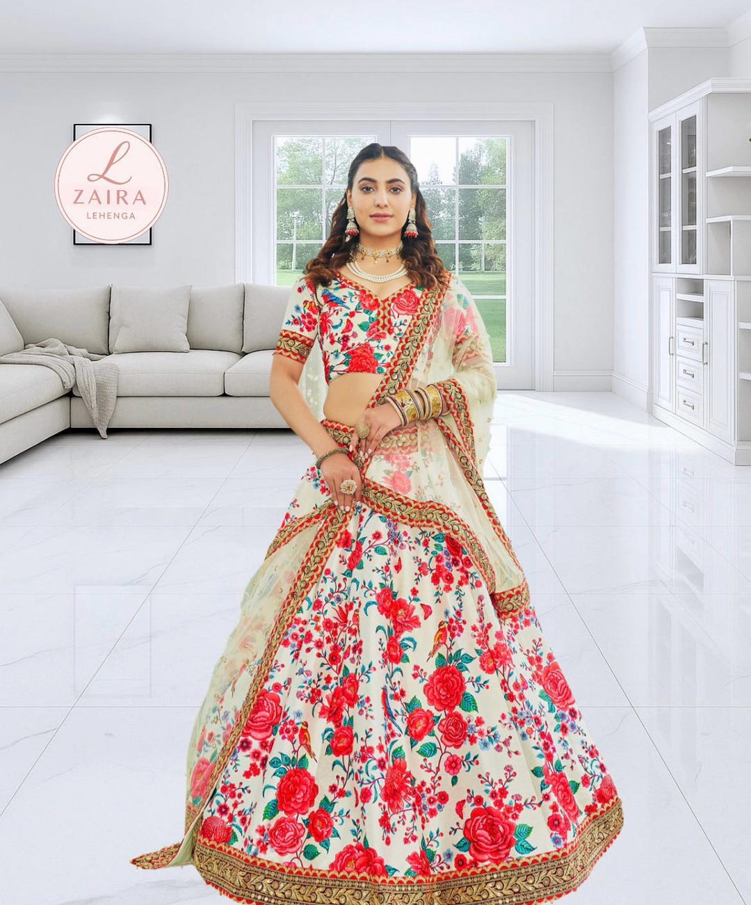 Red Lehenga Set for Women | Indian Wedding Guest Outfit | Custom Made ...
