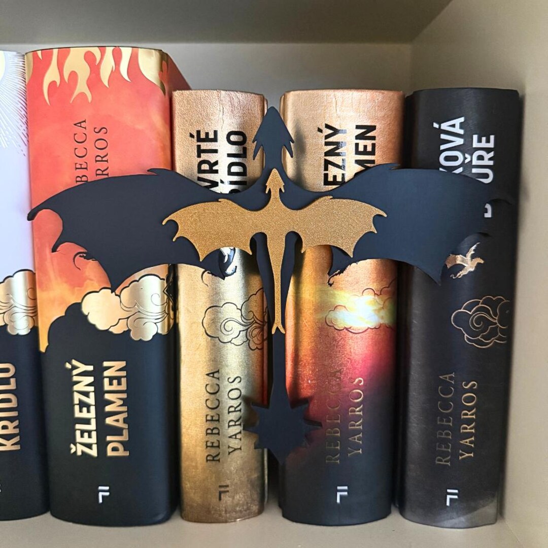 3D Printed Dragon Book Insert | Fantasy Bookshelf Decor - Etsy