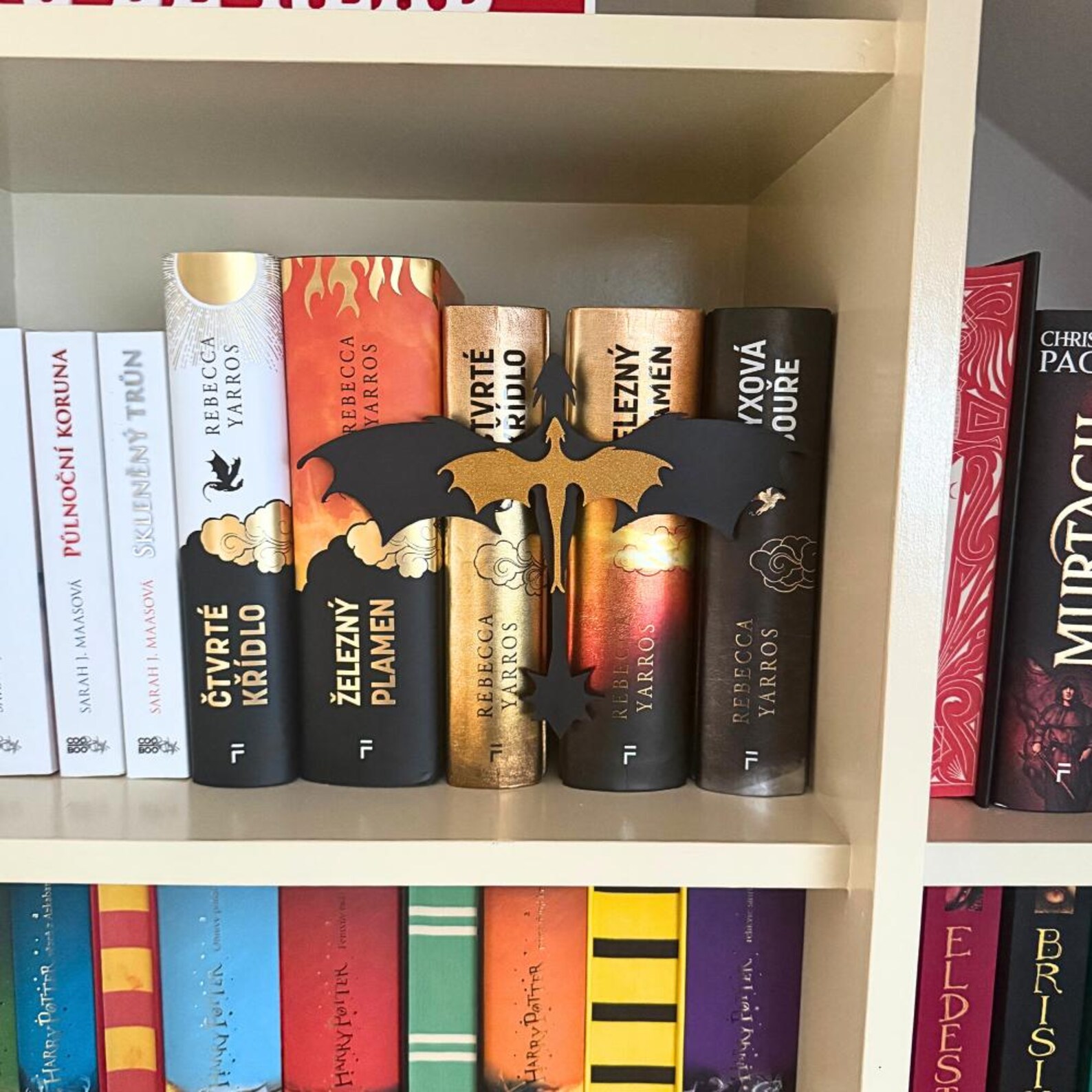 3D Printed Dragon Book Insert | Fantasy Bookshelf Decor - Etsy
